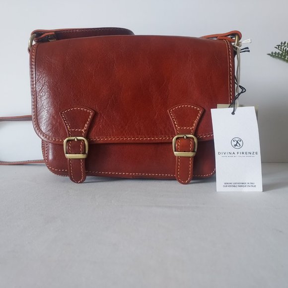 Divina Firenze | Bags | Divina Firenze Lola Handmade Leather Crossbody ...